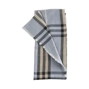 Burberry Mu Check Scarf 'wave/pebble Beige - Multicolor