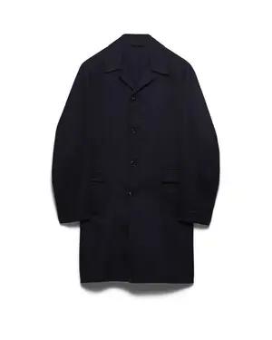 Prada Single-breasted Wool And Silk Coat