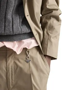 Prada Cotton Pants With Key Ring