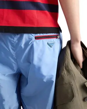 Prada Re-nylon Swim Trunks - Light Blue