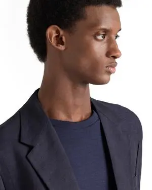 Prada Cahmere And Ilk T-hirt - Blue