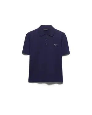 Prada Cotton Polo Shirt - Blue