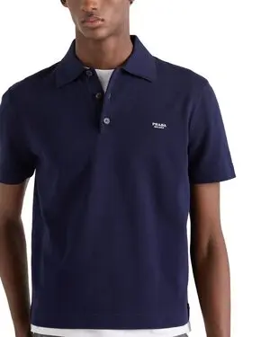Prada Cotton Polo Shirt - Blue