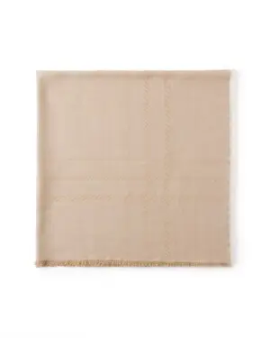 Prada Wool And Silk Square Maxi Scarf - Brown