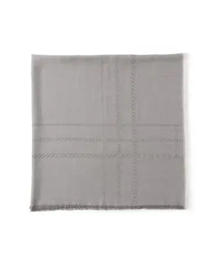 Prada Wool And Silk Square Maxi Scarf - Grey