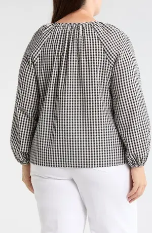 Sanctuary Gingham Button-up Shirt - Black
