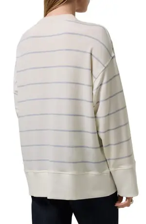 Travis Mathew Cloud Oversized Terry Sweatshirt - White Multi