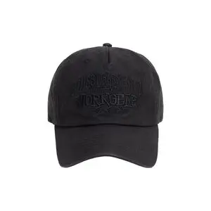 StÜssy Mid-depth Workgear Waxed Snapback - Black