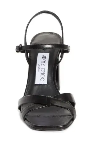 JIMMY CHOO Elsy Block Heel Sandal - Black