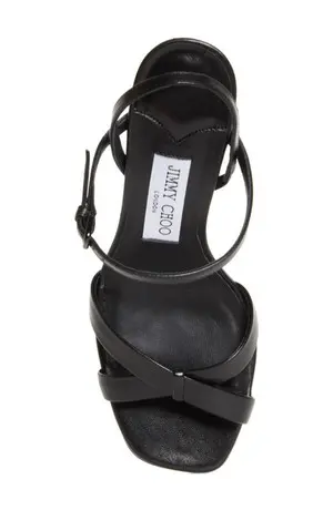 JIMMY CHOO Elsy Block Heel Sandal - Black