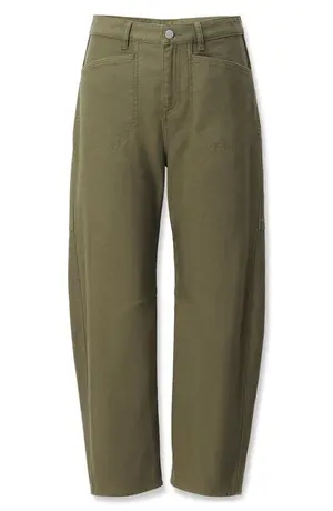 Rag & Bone Tapered Stretch Cotton Utility Pants - Olive