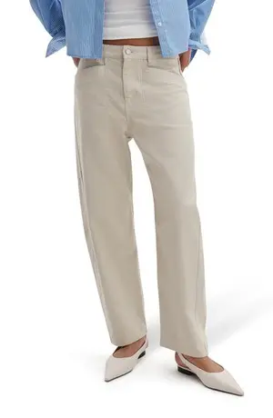 Rag & Bone Tapered Stretch Cotton Utility Pants - Tan