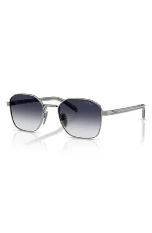 Prada 51mm Square Sunglasses - Gunmetal/grey Gradient
