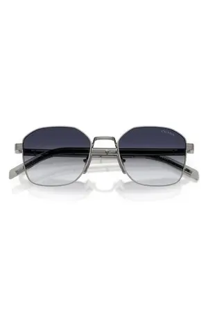 Prada 51mm Square Sunglasses - Gunmetal/grey Gradient