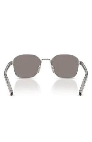 Prada 51mm Square Sunglasses - Silver/dark Grey