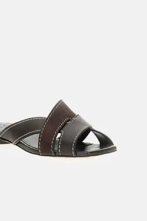 TOD'S Sandali In Cuoio Liscio E Scamosciato - Brown