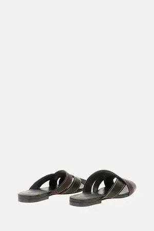 TOD'S Sandali In Cuoio Liscio E Scamosciato - Brown
