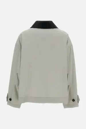 DURAZZI MILANO Relaxed Fit Jacket With Leather Collar