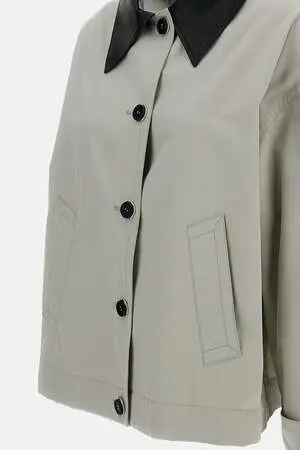DURAZZI MILANO Relaxed Fit Jacket With Leather Collar