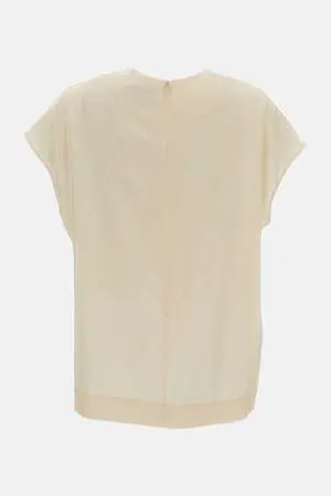 Simone Rocha Sleeveless Poppy Print Top - Beige