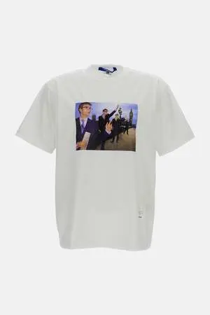 Junya Watanabe Maglietta A Maniche Corte Con Stampa - White