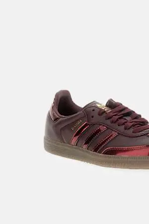 ADIDAS ORIGINALS Samba Leather Trainers - Rosso