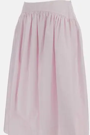 Simone Rocha Peplum Cotton Skirt - Rose