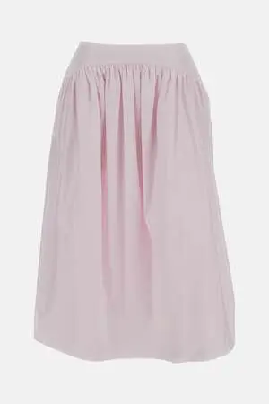 Simone Rocha Peplum Cotton Skirt - Rose