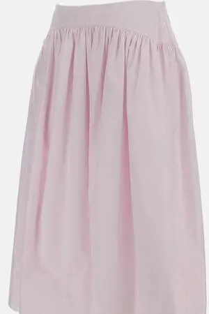Simone Rocha Peplum Cotton Skirt - Rose
