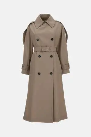Sportmax Long Raincoat - Beige