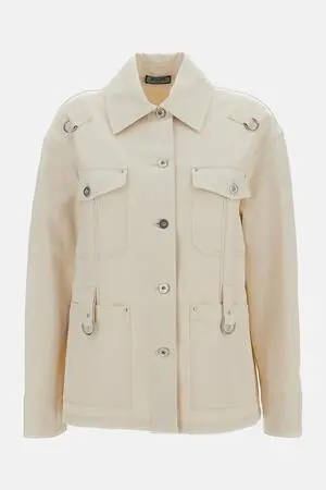 DURAZZI MILANO Denim Overshirt - Beige