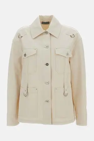 DURAZZI MILANO Denim Overshirt - Beige
