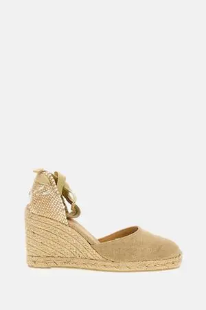 CastaÑer Charming 100mm Wedge Espadrilles - Beige