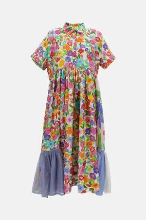 Pero Floral Print Silk Blend Dress