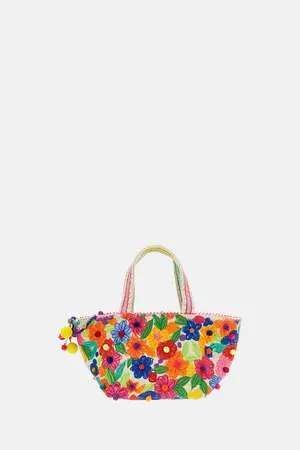 Pero Medium Canvas Handbag - Multicolor