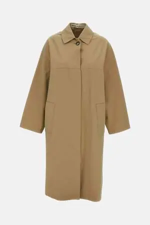 META CAMPANIA COLLECTIVE Cotton Overcoat - Beige