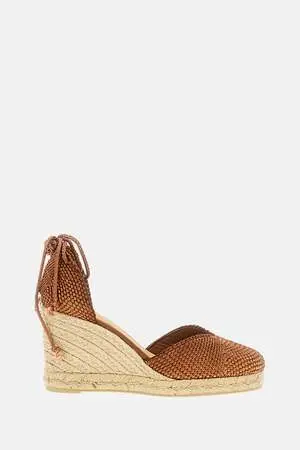 CastaÑer Cora 100mm Wedge Espadrilles - Brown