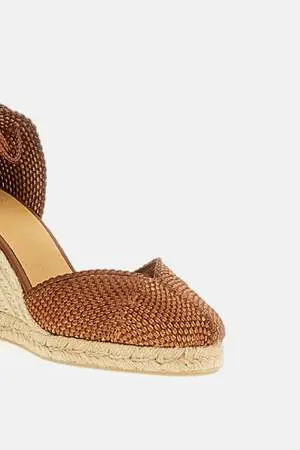 CastaÑer Cora 100mm Wedge Espadrilles - Brown