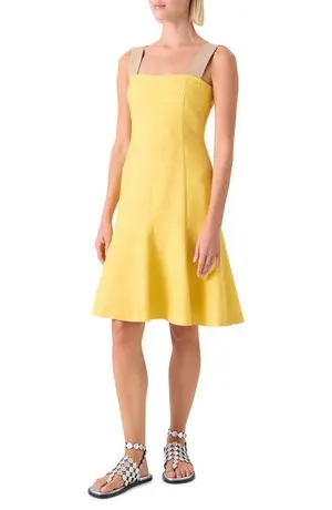 Akris Silk & Cotton Shantung Sundress
