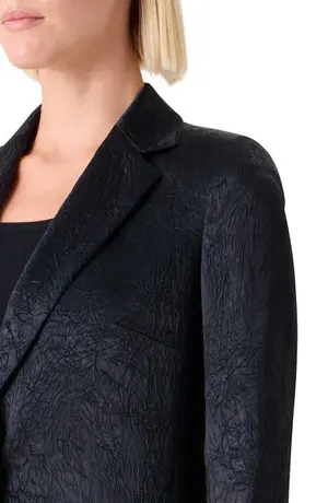 Akris Relaxed-fit Crinkled Satin Jacket