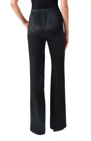 Akris Marla Crinkled Straight-leg Pants