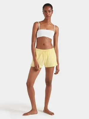 Hunza G Terry Towelling Shorts - Butter