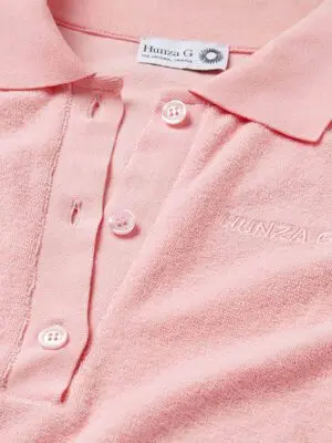 Hunza G Terry Towelling Tennis Dress - Pink