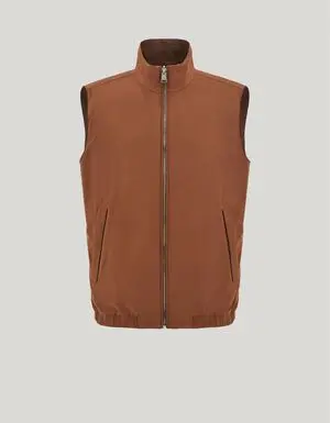 Canali Nuvola Reversible Vest - Brown