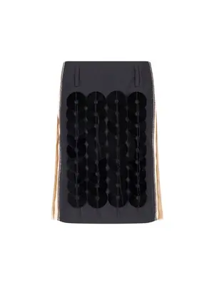 P.a.r.o.s.h Sequin Midi Skirt - Black