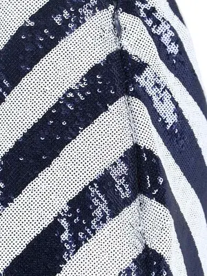 Ralph Lauren Sequin Embellished Midi Skirt - Blue