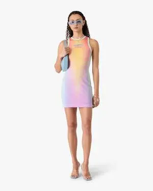 Casablanca Glass Gradient Maxi Tank Dress