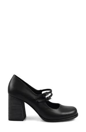 ARTISAN CRAFTED BY ZIGI Lazio Mary Jane Pump - Black Leather