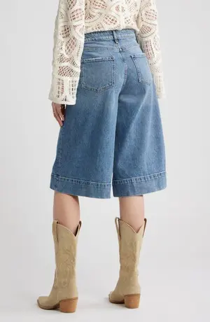 Treasure & Bond High Waist Wide Leg Cropped Jeans
