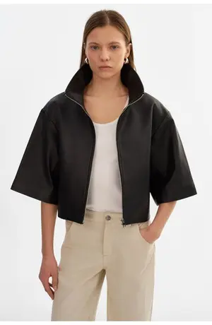 LAMARQUE Elin Leather Jacket - Black